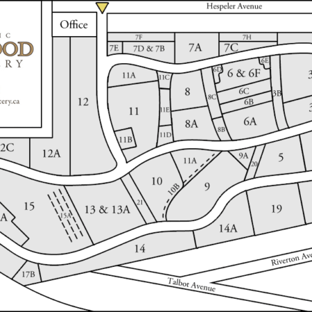 Map of Cemetery – Elmwood Cemetery